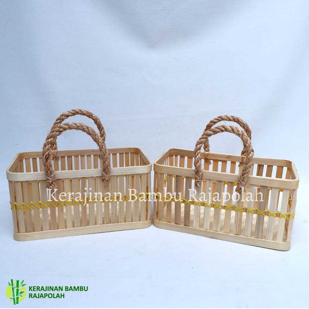 Jual keranjang bambu hampers/keranjang hampers kekinian/keranjang ...