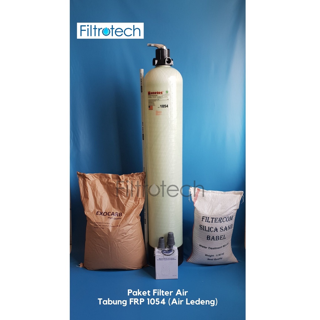 Jual Paket Filter Air Tabung FRP 1054 Air Ledeng PAM | Shopee Indonesia