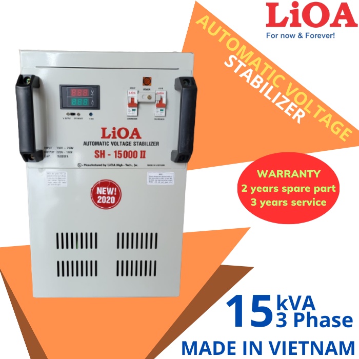 Jual Stabilizer / Stavolt 15 kVA LiOA SH3-15k II, 3 Phase | Shopee Indonesia