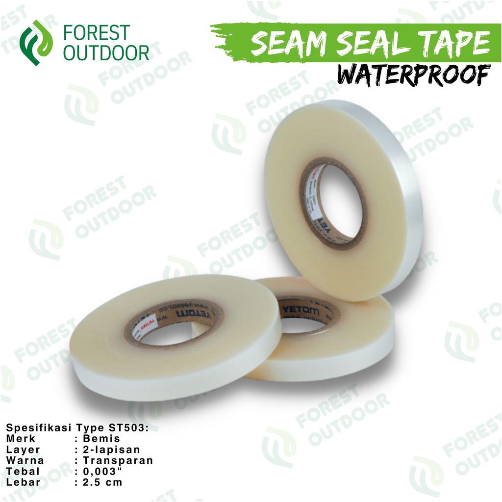 Jual Seam seal tape waterproof - bemis 2 cm - penutup jahitan flysheet ...