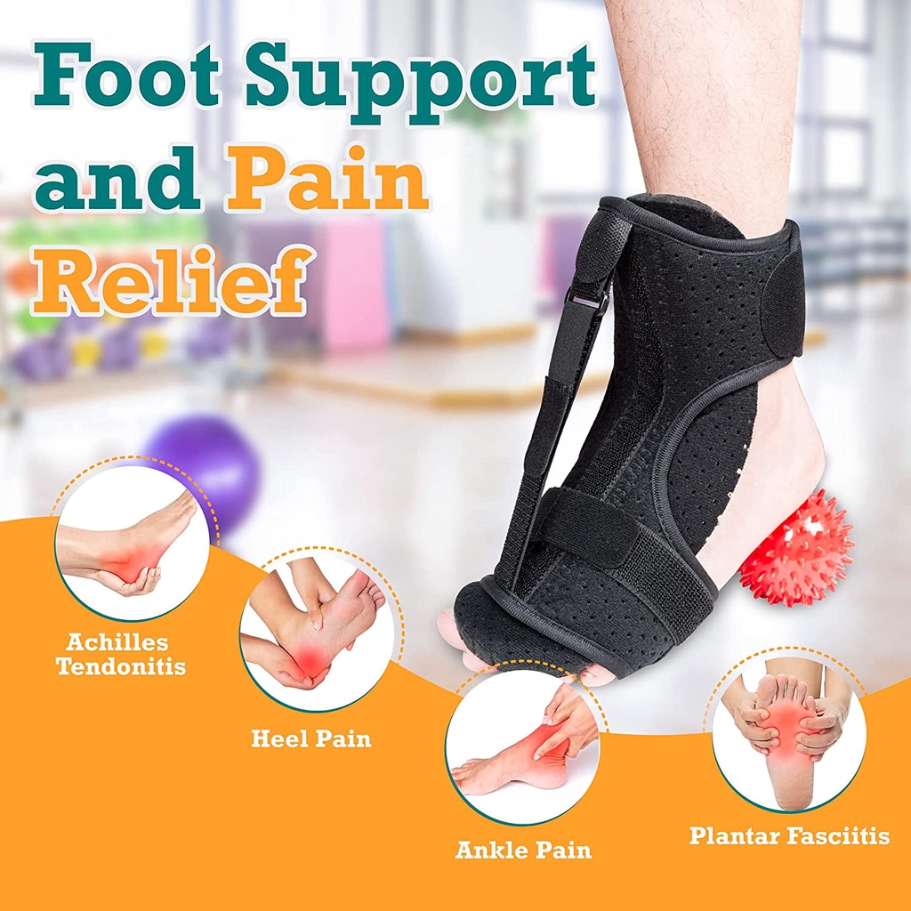 Jual Plantar Fasciitis Ankle Support Brace Foot Orthosis AFO Night ...