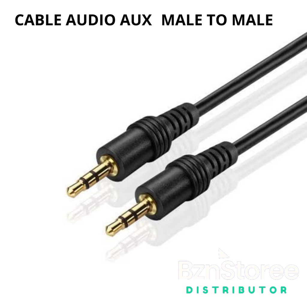 Jual Kabel Aux Audio 3.5mm Male to Male /audio m to m /KABEL AUX Audio ...