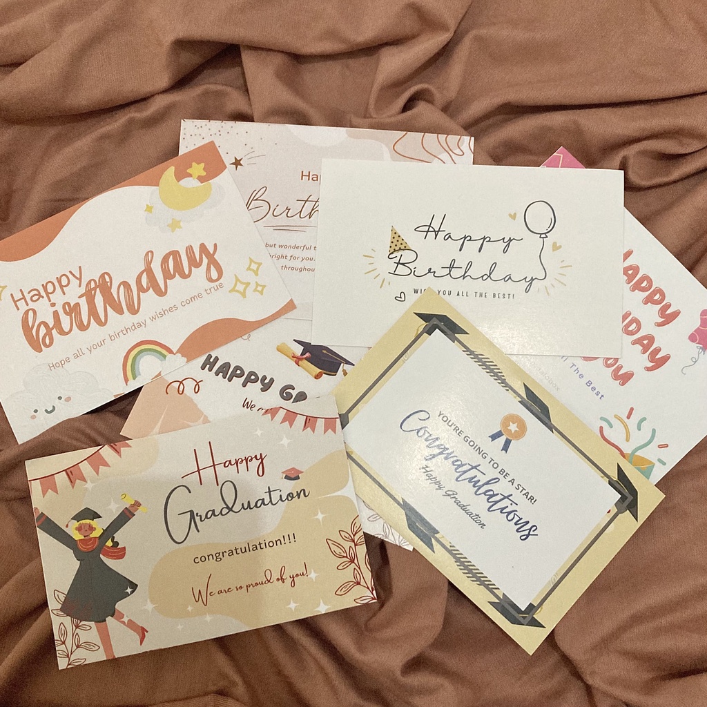 Jual kartu ucapan untuk buket |kartu ucapan happy birthday | kartu ...