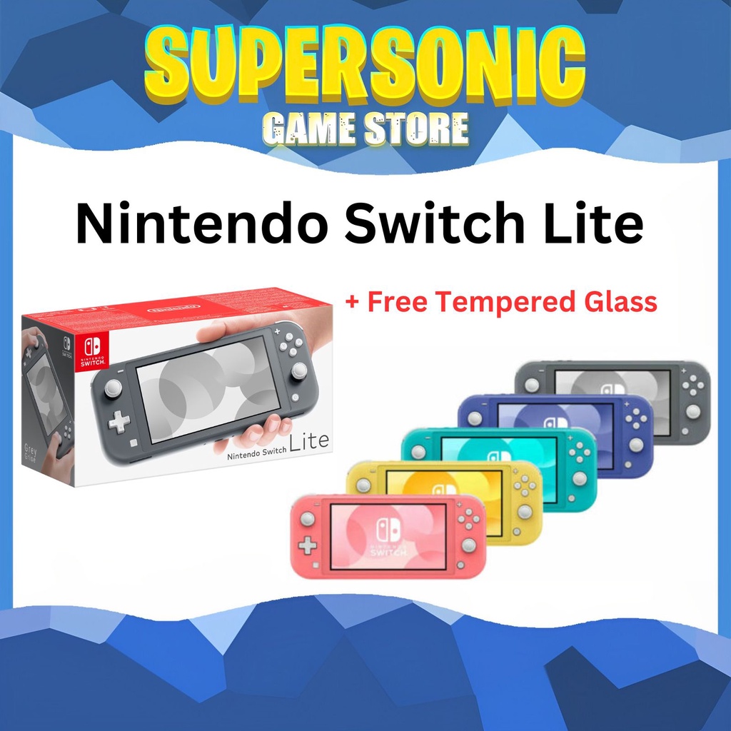 Jual Nintendo Switch Lite Yellow Gray Turquoise And Coral Shopee