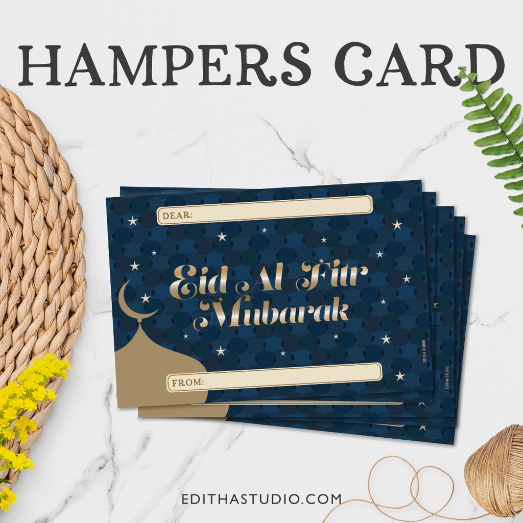 Jual Eid Mubarak Hampers Card | Kartu Ucapan Hamper | Lebaran Idul ...