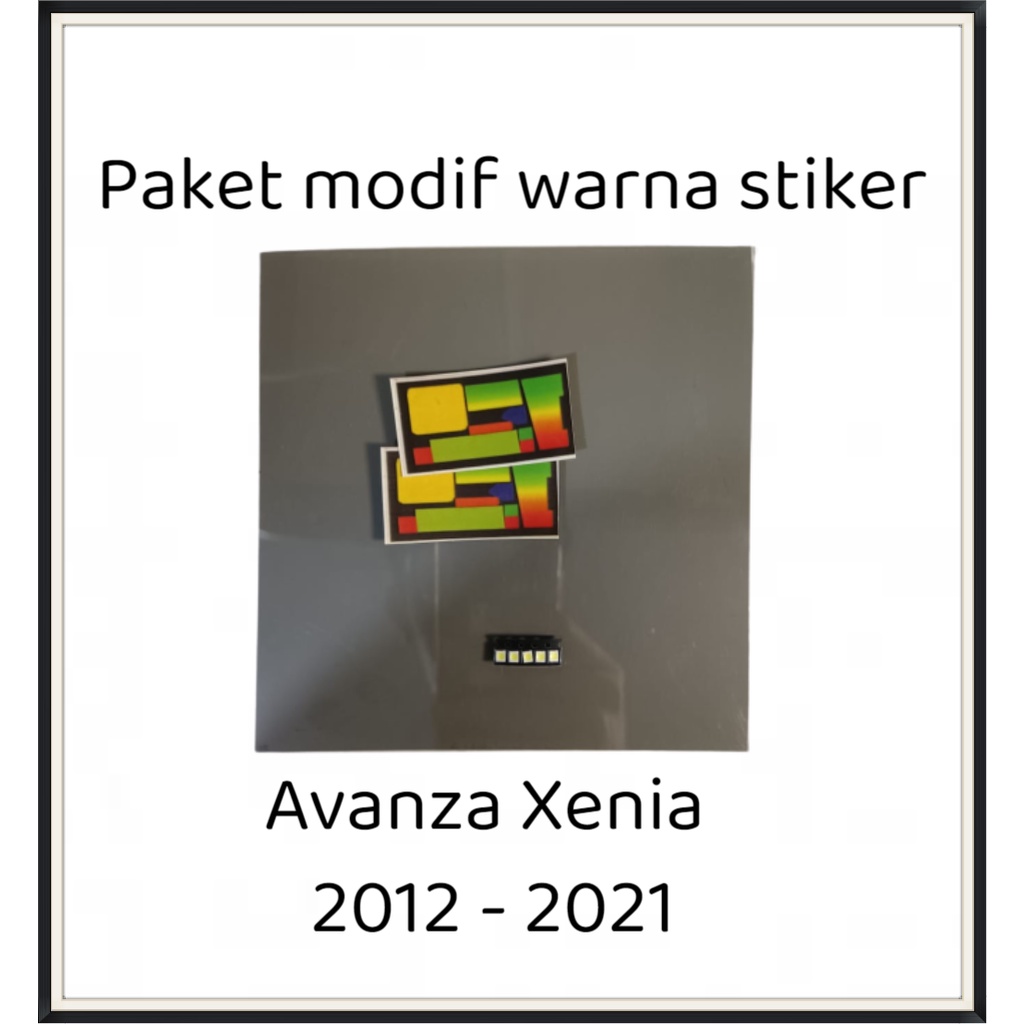 Jual Paket modif warna stiker lcd speedometer avanza xenia 2012 2021 ...