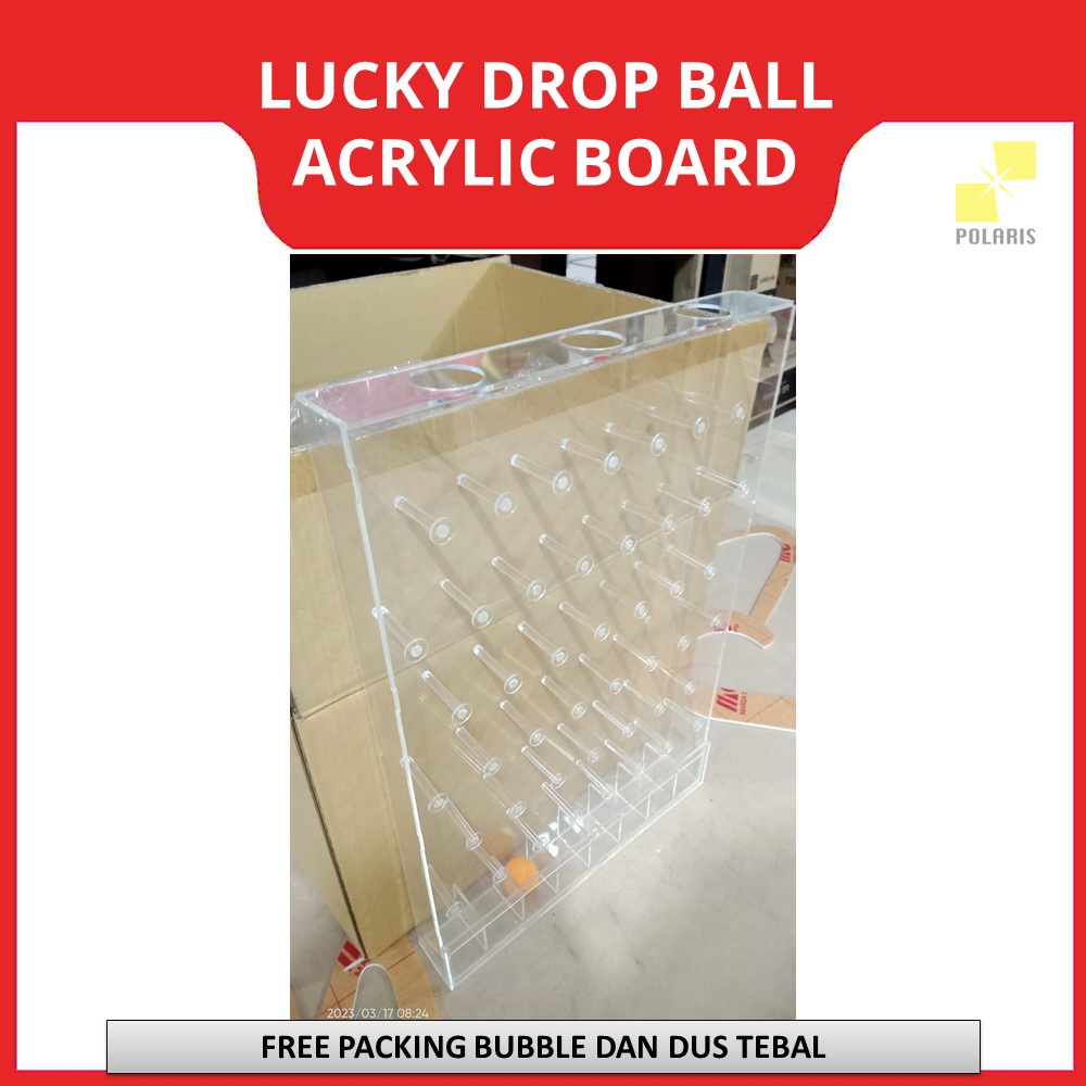 Jual Acrylic Lucky Draw Box Lucky Drop Ball - Permainan Bola Luncur ...