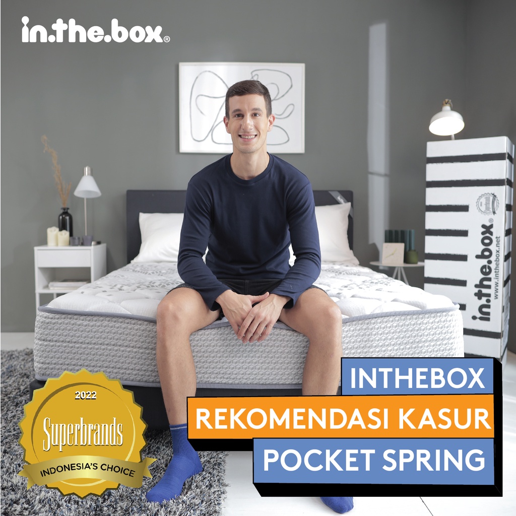 Jual Pilihan Kasur INTHEBOX Pocket Spring - Gratis bantal | Ukuran ...