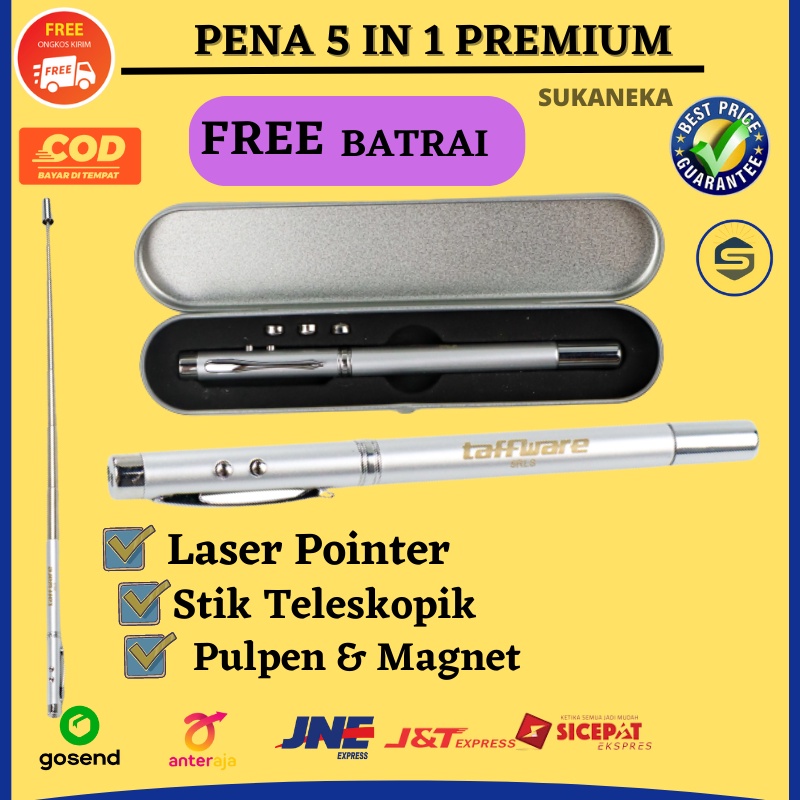 Jual Pena Pulpen Laser Pointer Senter Tongkat Stik Komando Teleskopik ...