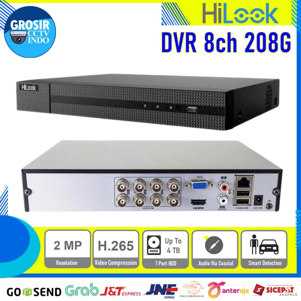 Jual DVR HILOOK 8CH DVR-208G-M1/T By HIKVISION 2MP | Shopee Indonesia