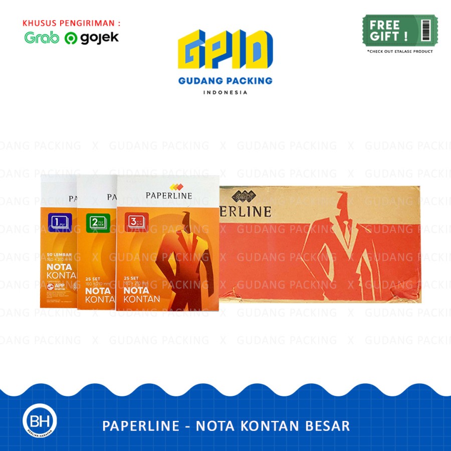 Jual (GOSEND/GRAB) PAPERLINE - Buku Nota Kontan Besar Rangkap (1/ 2/ 3) Ply | Shopee Indonesia