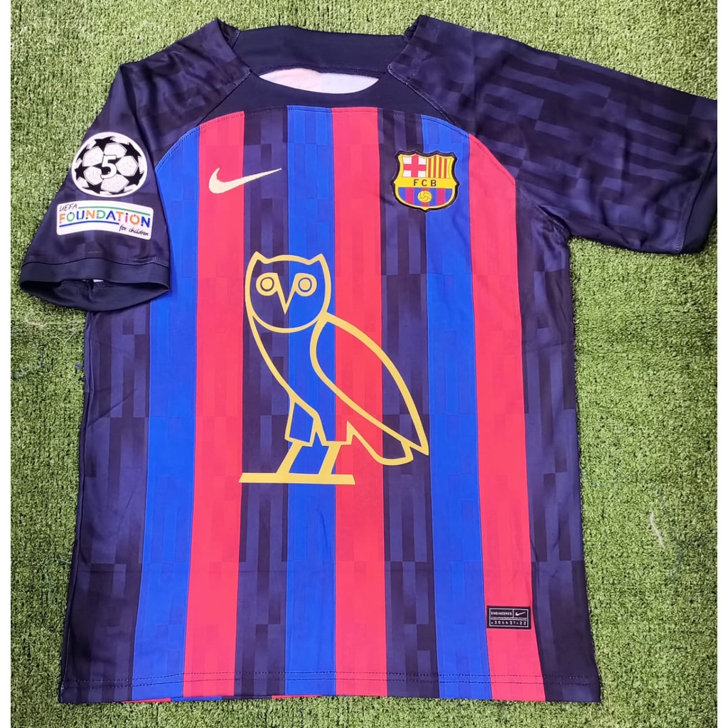 Jual JERSEY BARCA EDITION EL CLASICO OWL & ROSALIA 2022 2023 100% BEST ...