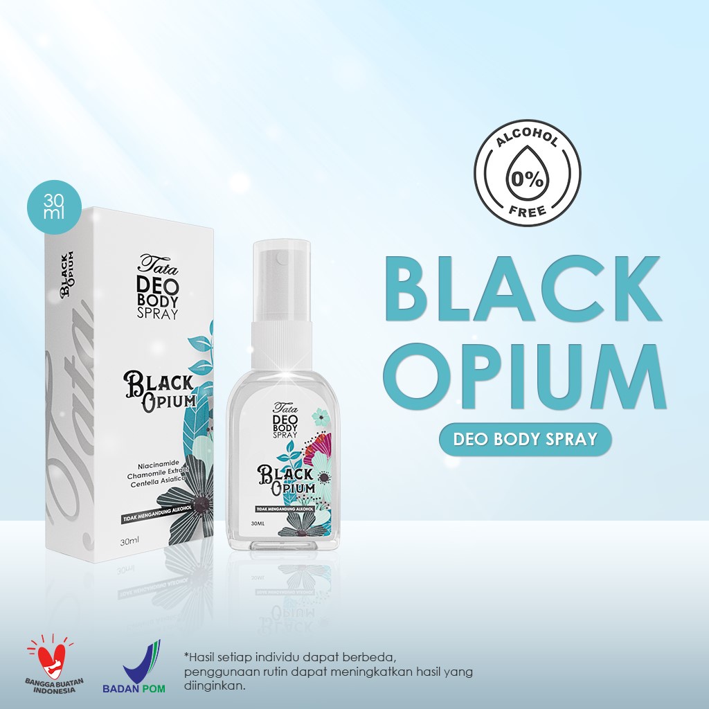 Jual Tata Deodorant Deo Body Spray Black Opium 30ml | Shopee Indonesia