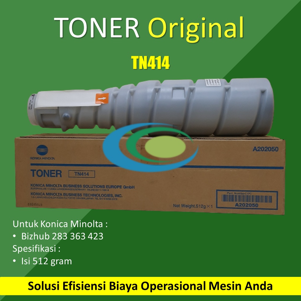 Jual Toner Fotocopy Konica Minolta TN414 Untuk Bizhub 363 423 | Shopee ...
