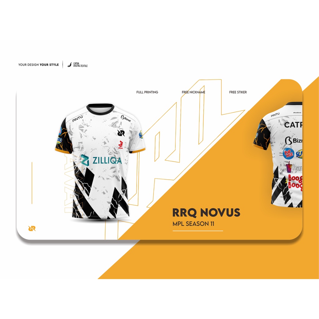 Jual Custom Jersey RRQ WhiteGaming Mobile Legend (Satuan Free Desain ...