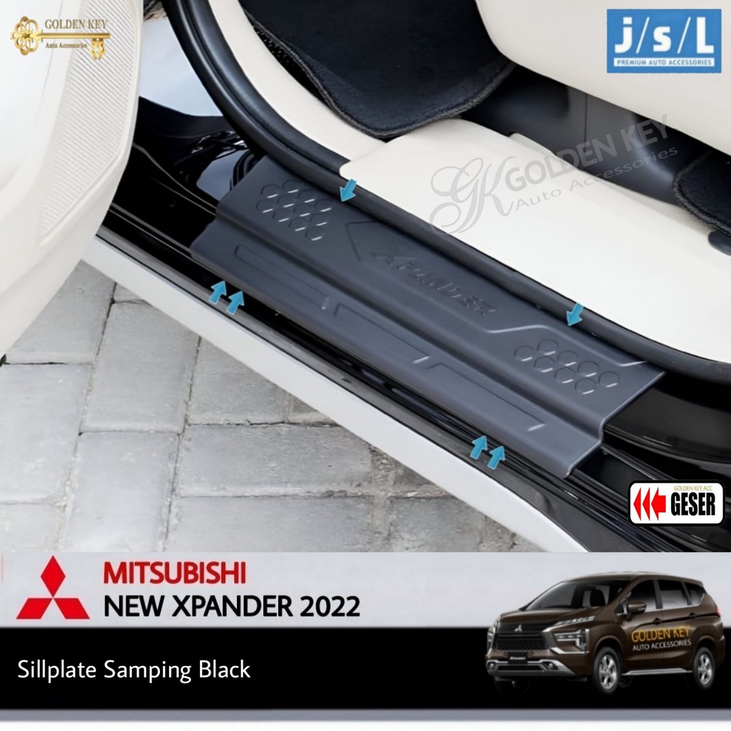 Jual JSL Sillplate Samping New Xpander 2022 Side Scuff Plate Black ...