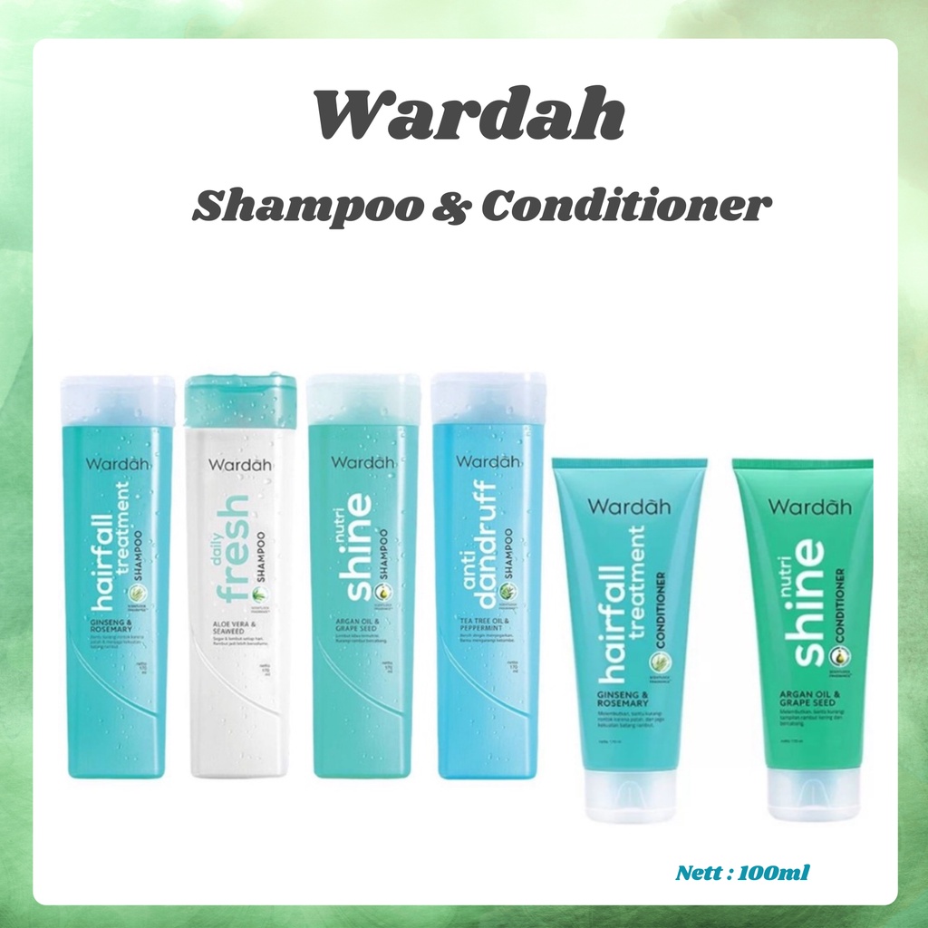 Jual Wardah Shampoo & Conditioner 170ml | Hairfall Treatment | Nutri ...