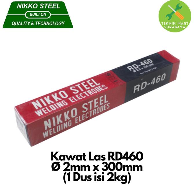 Jual KAWAT LAS NIKKO STEEL RD-460 2mm X 300mm (2 Kg) | Shopee Indonesia