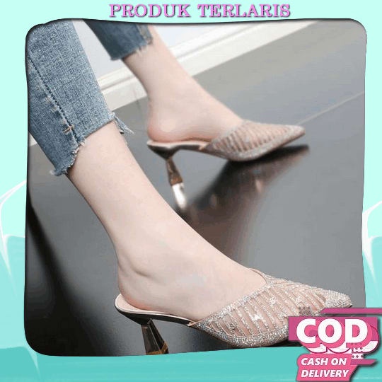 Jual Hils Wanita Kekinian Heels 2023 Sandal Hak Tahu 2022 Hills Wisuda ...