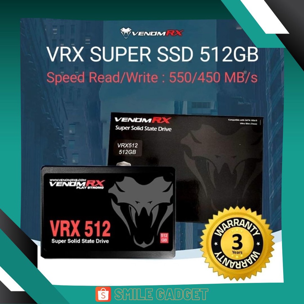 Jual VenomRX SSD 512GB SATA SSD Venom RX SATA III | Shopee Indonesia