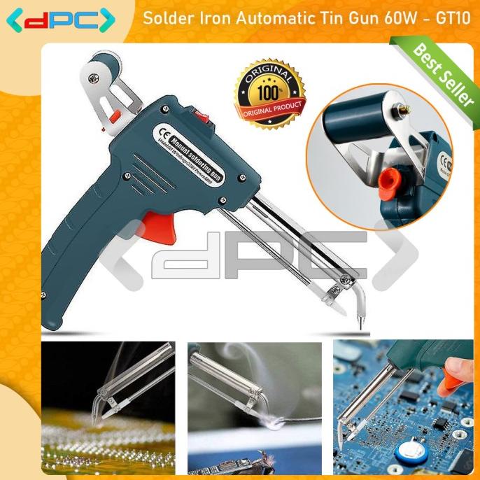 Jual Alat Solder Iron Automatic Tin Gun 60W include Tempat Timah ...