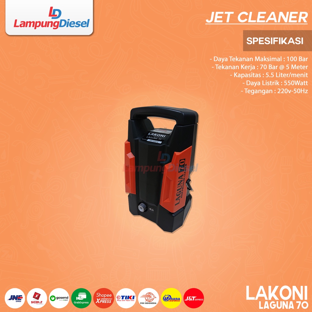 Jual LAKONI Laguna 70 / Mesin Steam Listrik / Jet Cleaner Pressure ...