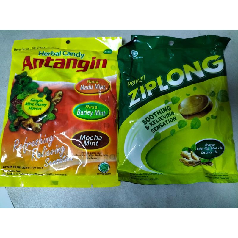 Jual Permen Herbal Antangin Tejahe Ziplong isi 50 butir | Shopee Indonesia
