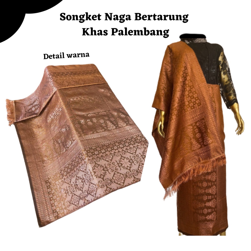 Jual Kiagus Songket - Songket Naga Bertarung Khas Palembang Berbagai ...
