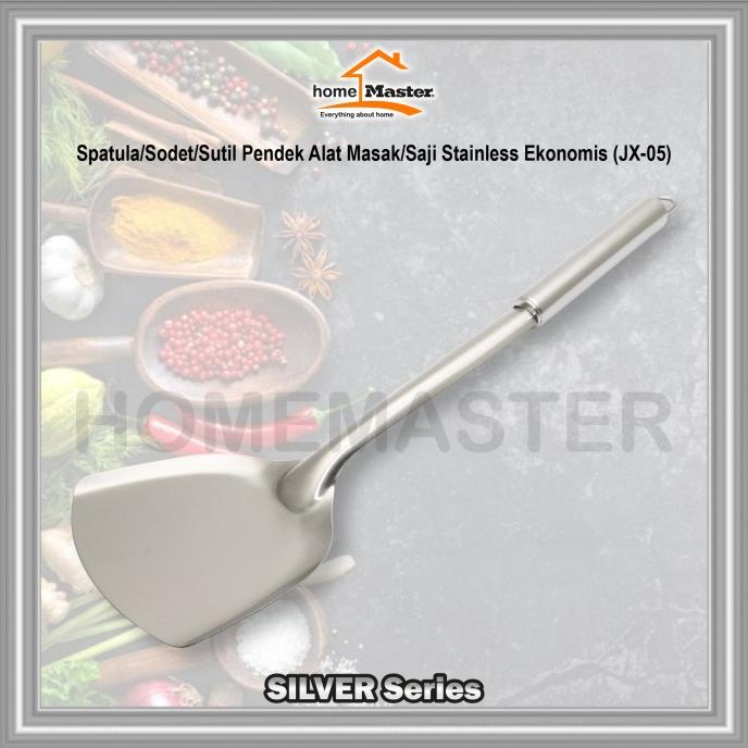 Jual Spatula/Sodet/Sutil Pendek Alat Masak/Saji Stainless Ekonomis JX05 ...