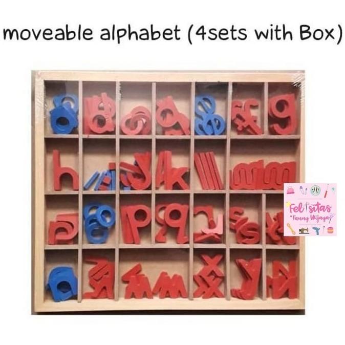 Jual Moveable Alphabet (4 sets with box) | Shopee Indonesia