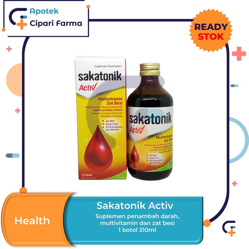 Jual Sakatonik Activ Liver Suplemen Multivitamin | Mineral | Penambah ...
