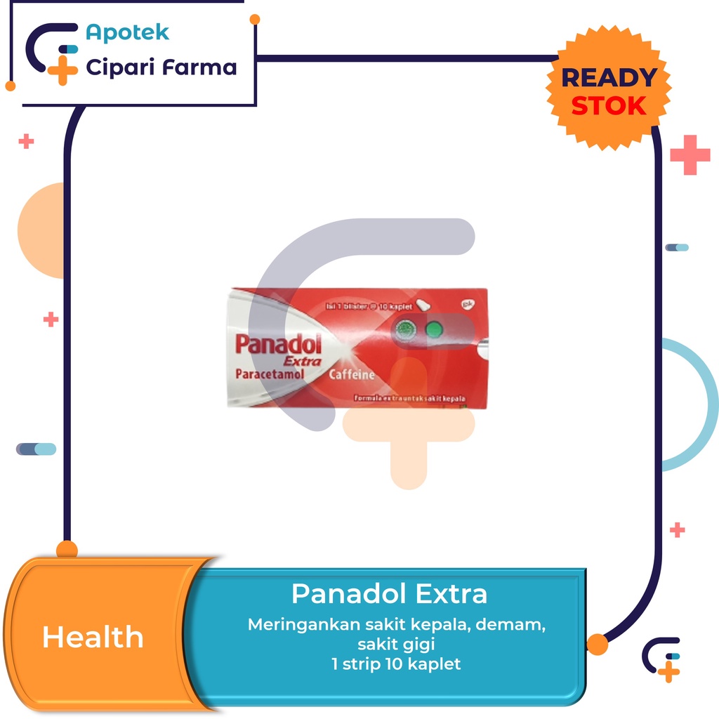 Jual Panadol Extra Merah Obat Pereda Sakit Kepala | Sakit Gigi | Sakit ...