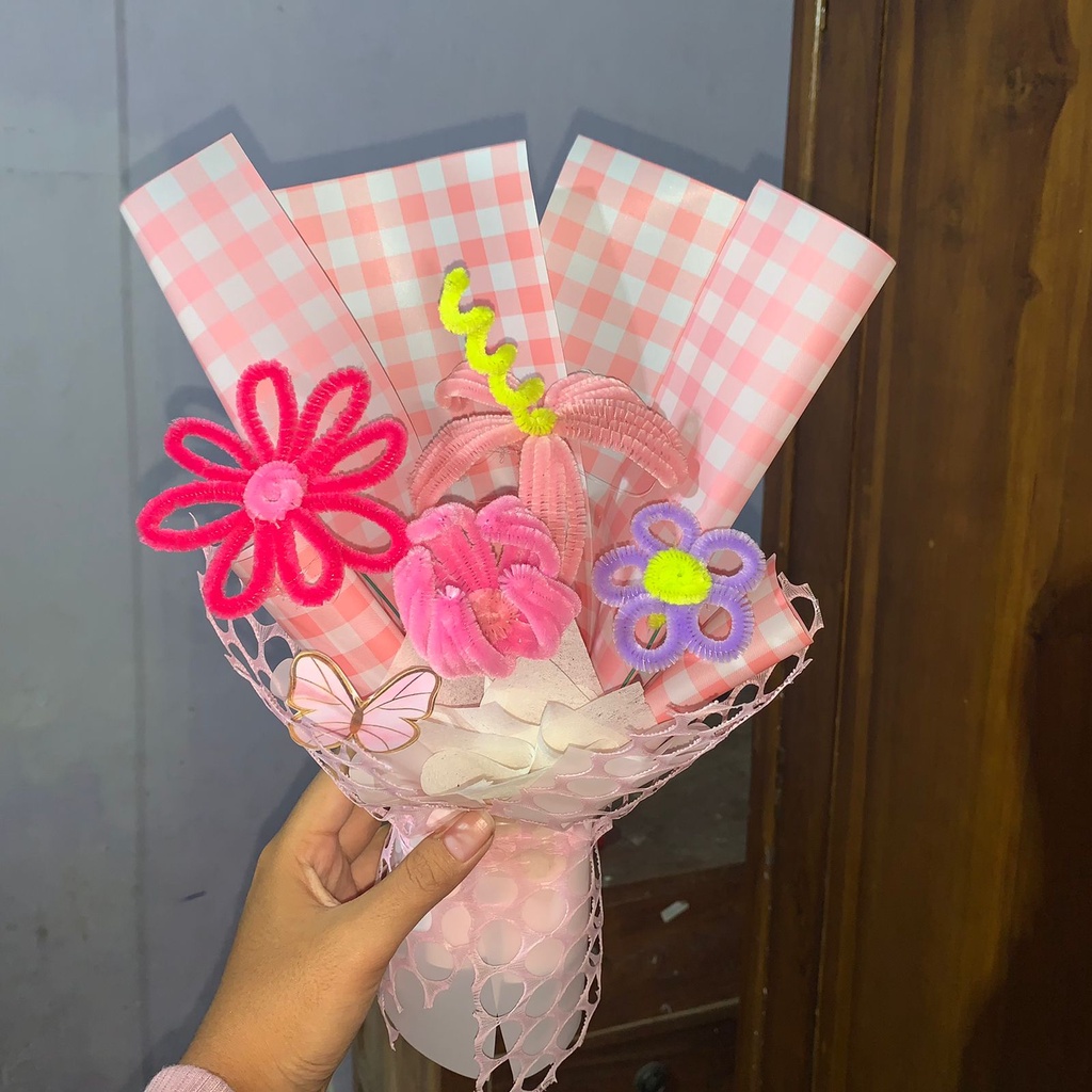 Jual Buket kawat bulu / buket kawat mercy / pipe cleaner | Shopee Indonesia