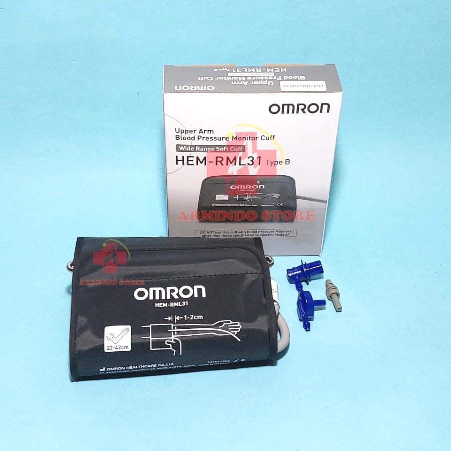 Jual Manset Tensimeter Digital OMRON | Wide Range Soft Cuff | HEM ...