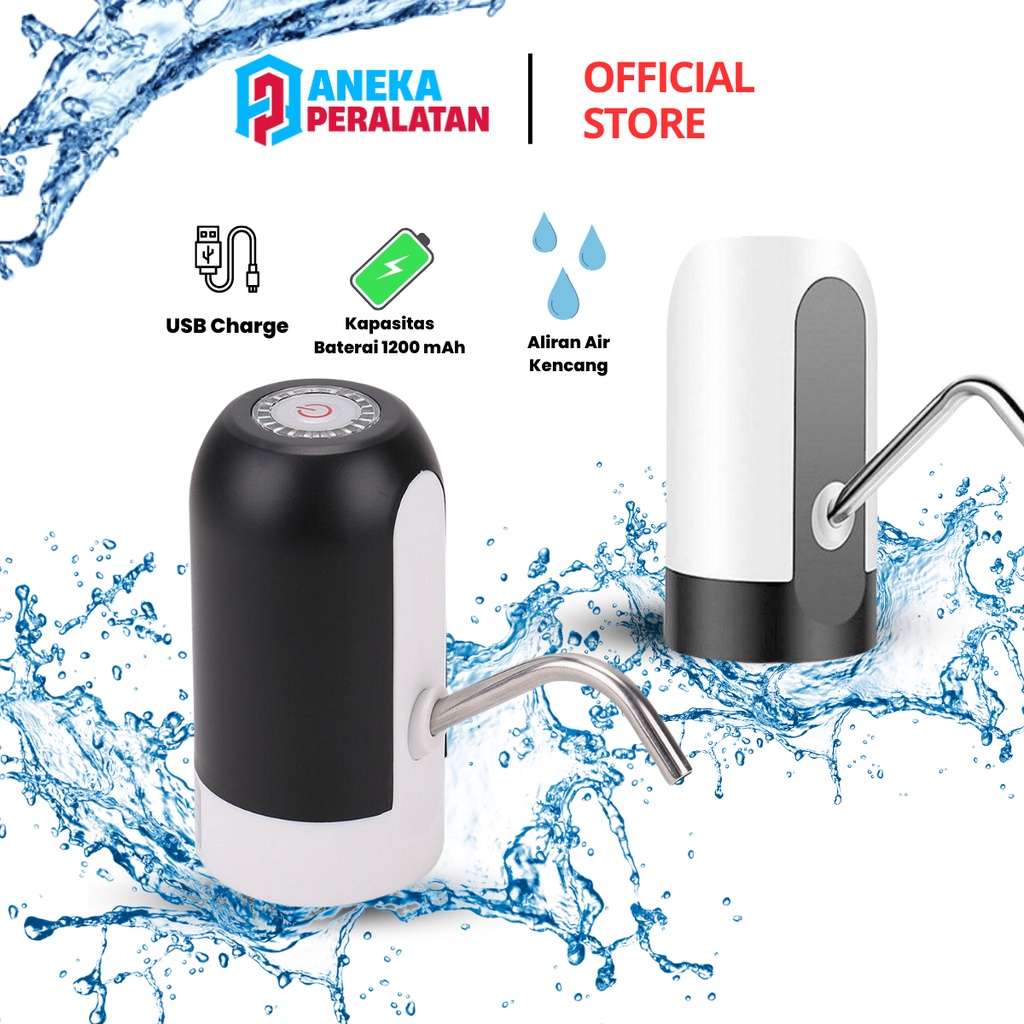 Jual Pompa Galon Air Minum Listrik Elektrik LED Water Dispenser Mini ...