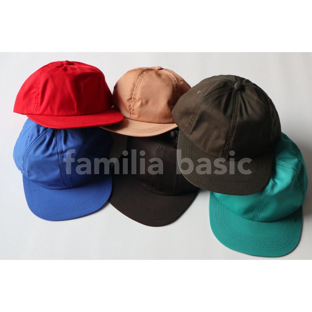 Jual SIX PANEL POLOS CANVAS VINTAGE MERAH.BLUE.BLACK.ARMY.TOPI SNAPBACK ...