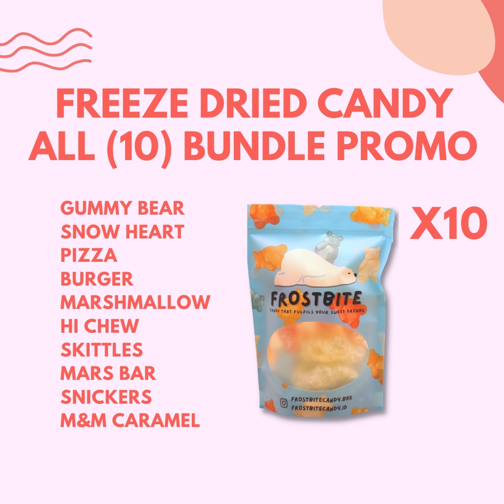 Jual Freeze Dried Candy All Bundle x10 Permen Frostbite | Shopee Indonesia