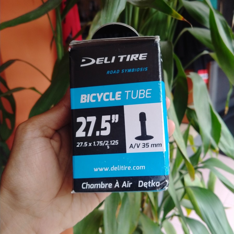 Jual ban dalam delitire 27.5 x 1.75 / 2.125 AV 35mm ban sepeda MTB deli | Shopee Indonesia
