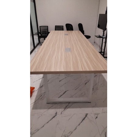 Jual meja meeting panjang 350 x 120 x 75 | Shopee Indonesia