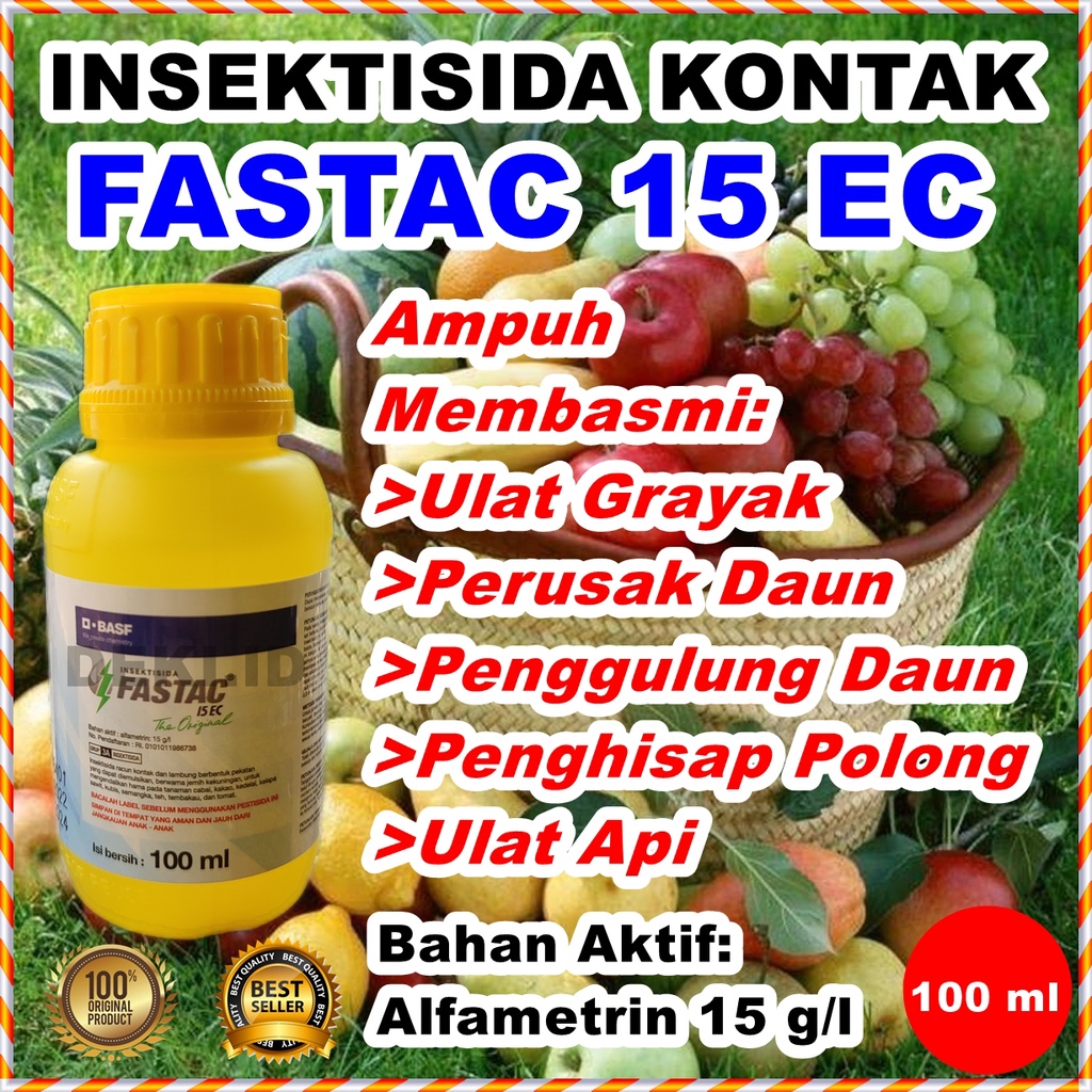Jual Fastac 15 EC 100 ml Insektisida Kontak Alfametrin Obat Hama ...