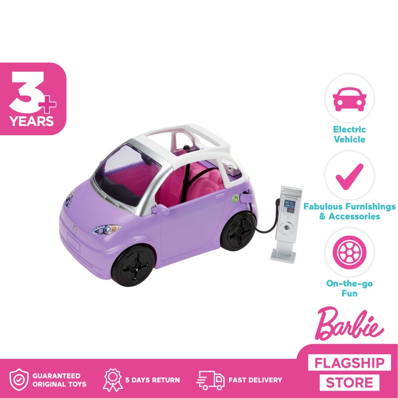 Jual Barbie Car Electric Vehicle With Charging Station - Mainan ...