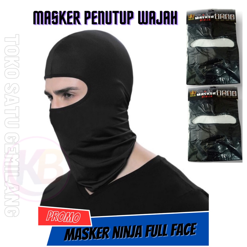 Jual Masker Ninja Full Face / Masker Pengendara Motor / Masker Ninja ...
