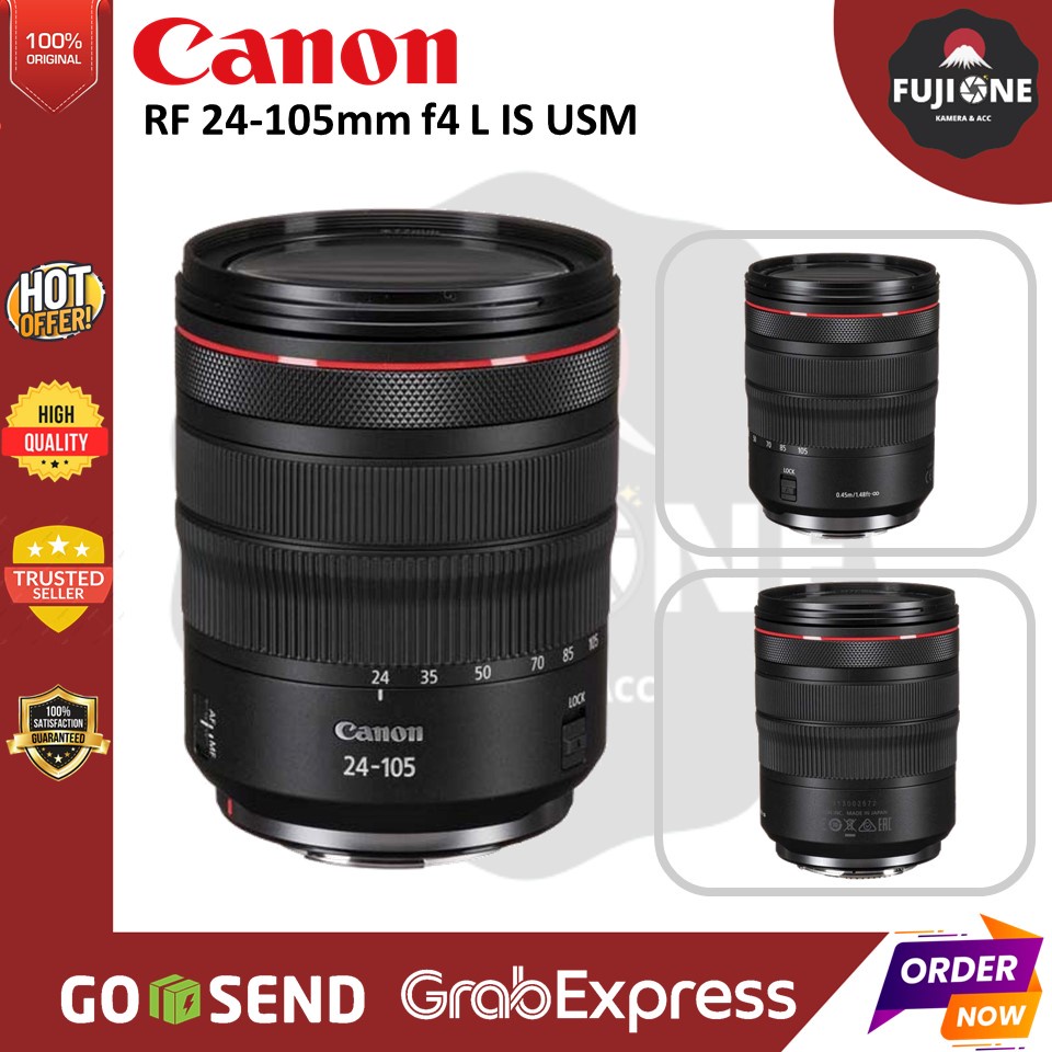Jual LENSA CANON RF 24-105MM F4 L IS USM-RESMI | Shopee Indonesia