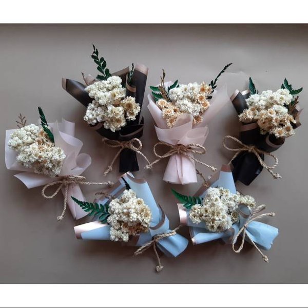 Jual BUKET MINI kertas warna - Bunga Kering Rustic Dried Flower ...