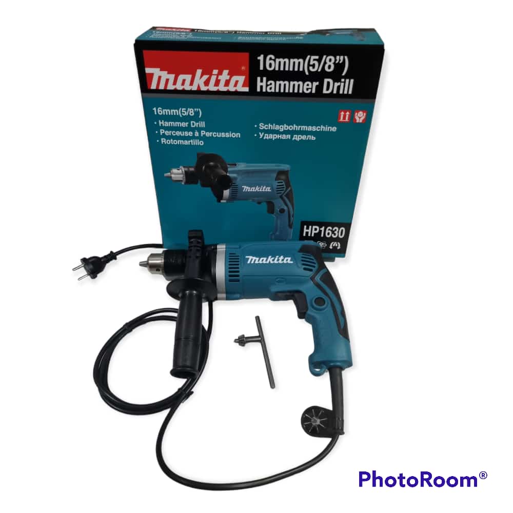 Jual Makita mesin bor 16mm 710 Watt Makita HP1630 Hammer Drill Mesin Bor Beton Kayu Besi ...