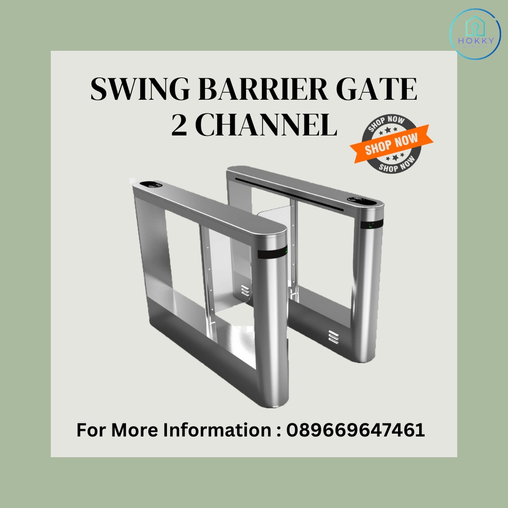 Jual AUTOMATIC GATE / AUTO GATE (SWING BARRIER GATE 2 CHANNEL) | Shopee ...