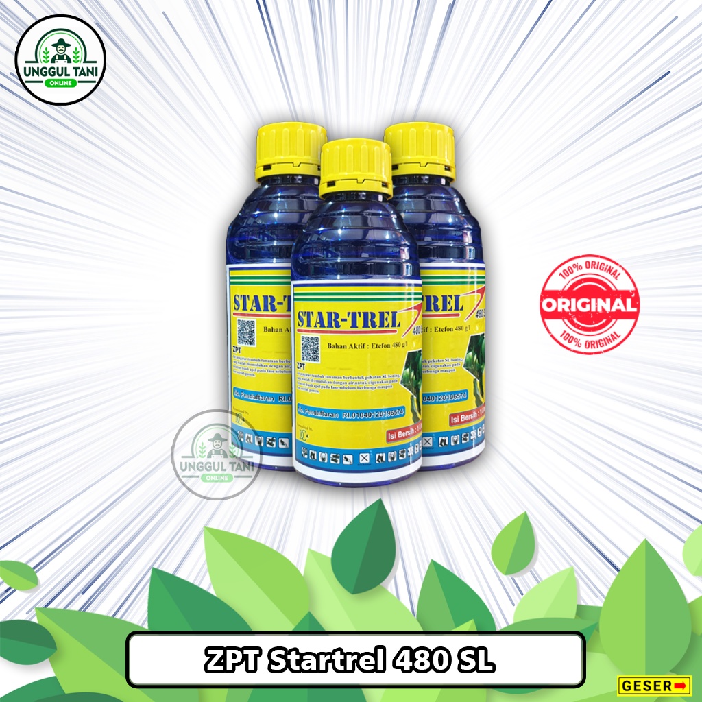 Jual ZPT STARTREL 480 SL 1.LITER ETEFON PEMATANG BUAH ZAT PENGATUR ...