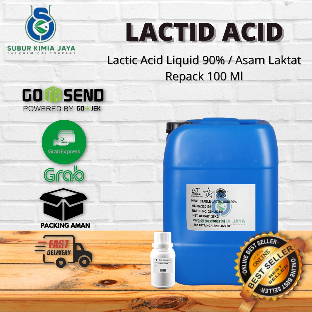 Jual Lactic Acid 90% Food Grade / Asam Laktat 100 Ml | Shopee Indonesia