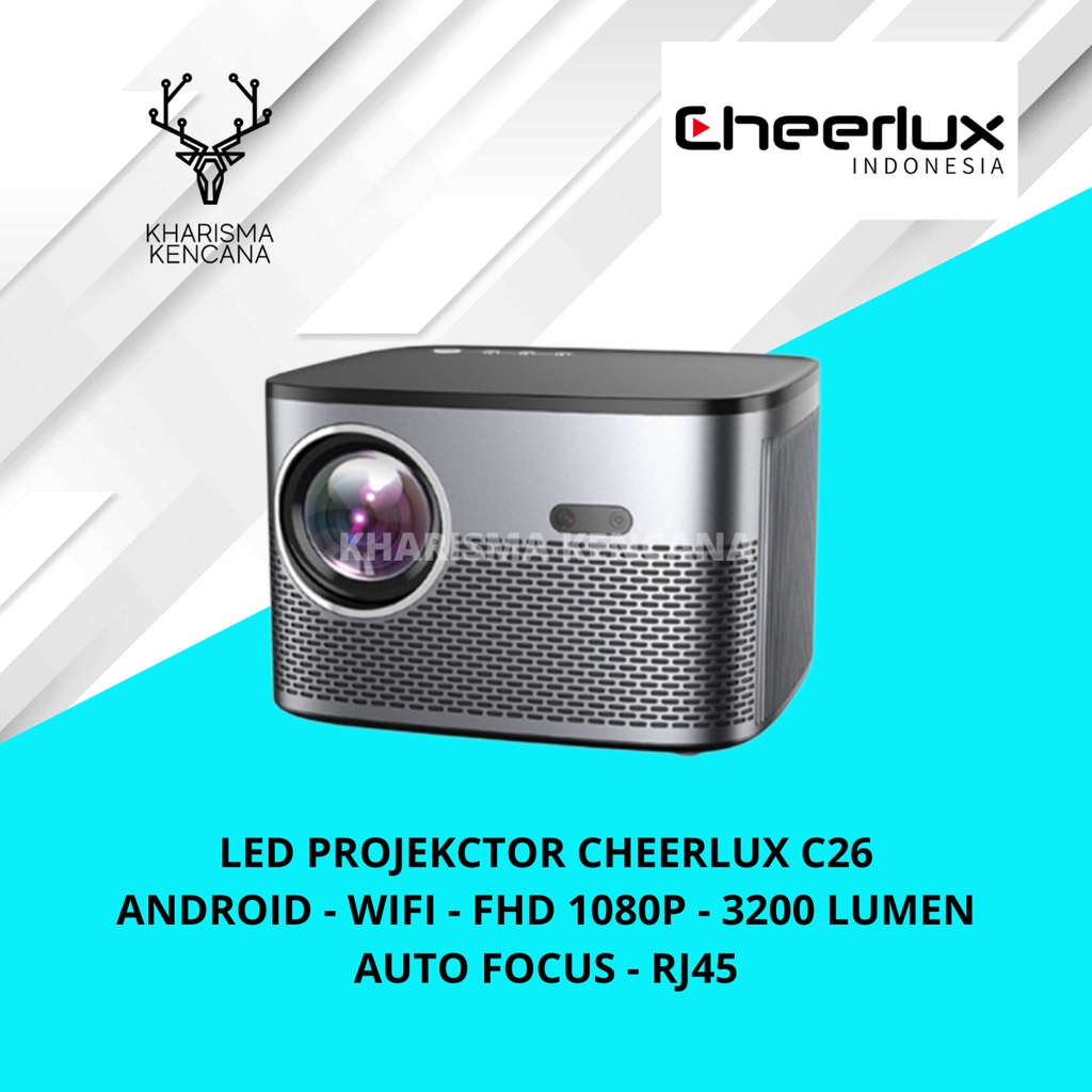 Jual LED PROJECTOR CHEERLUX C26 ANDROID WIFI AUTOFOCUS 3200 LUMENS ...