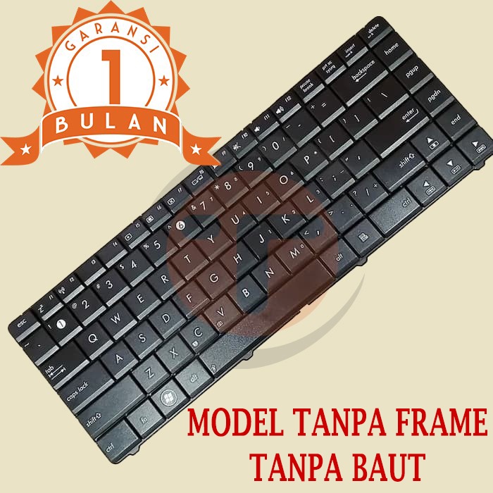 Jual Keyboard Asus X43U K43 K43E K43SJ K43T K43U Tanpa Baut Tanpa Frame ...